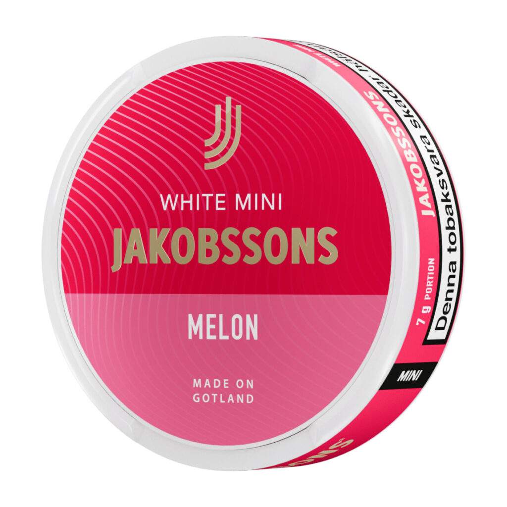 Jakobssons Melon White Mini - Färskt Snus - Fri Frakt - Minprilla.se