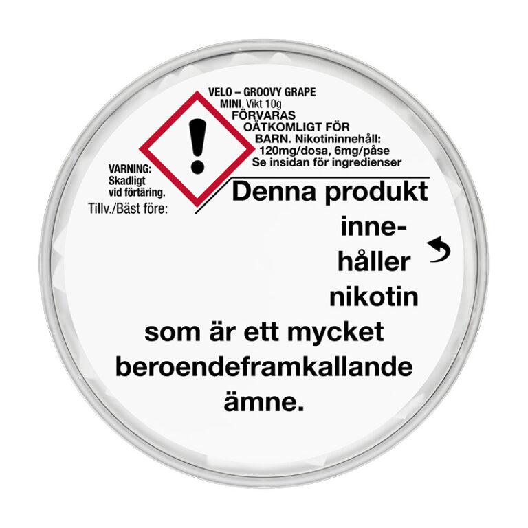 VELO Groovy Grape Mini - Nikotinpåse - Billigt Online - Minprilla.se