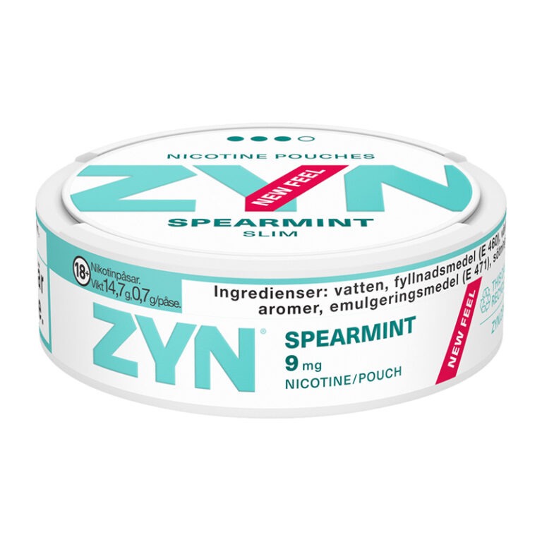 ZYN Spearmint Slim Strong - Fri frakt - Snabb frakt - Minprilla.se