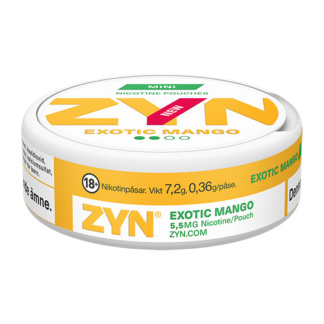 ZYN Exotic Mango Mini - Vitt Snus - Billigt Online - Fri Frakt ...