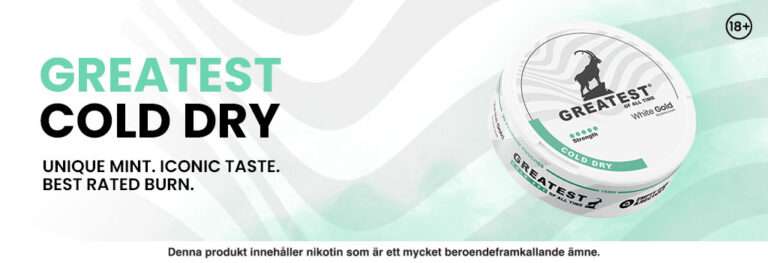 Greatest Vitt Snus - Nordisk Kvalitet - Snabb Fri Frakt - Minprilla.se